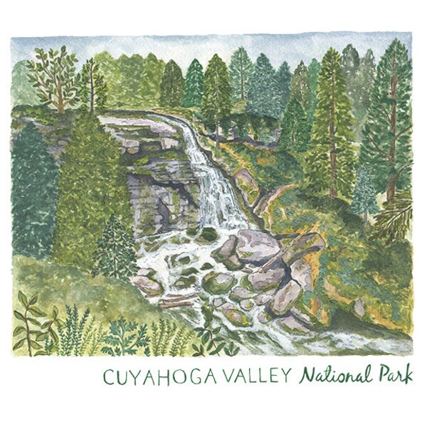 Cuyahoga Valley National Park Watercolors - Etsy