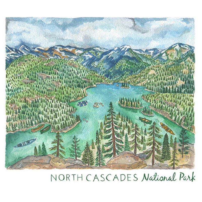 North Cascades Print - Etsy