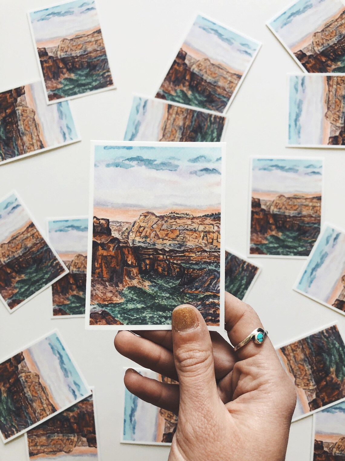 Desert Landscape Sticker - Etsy