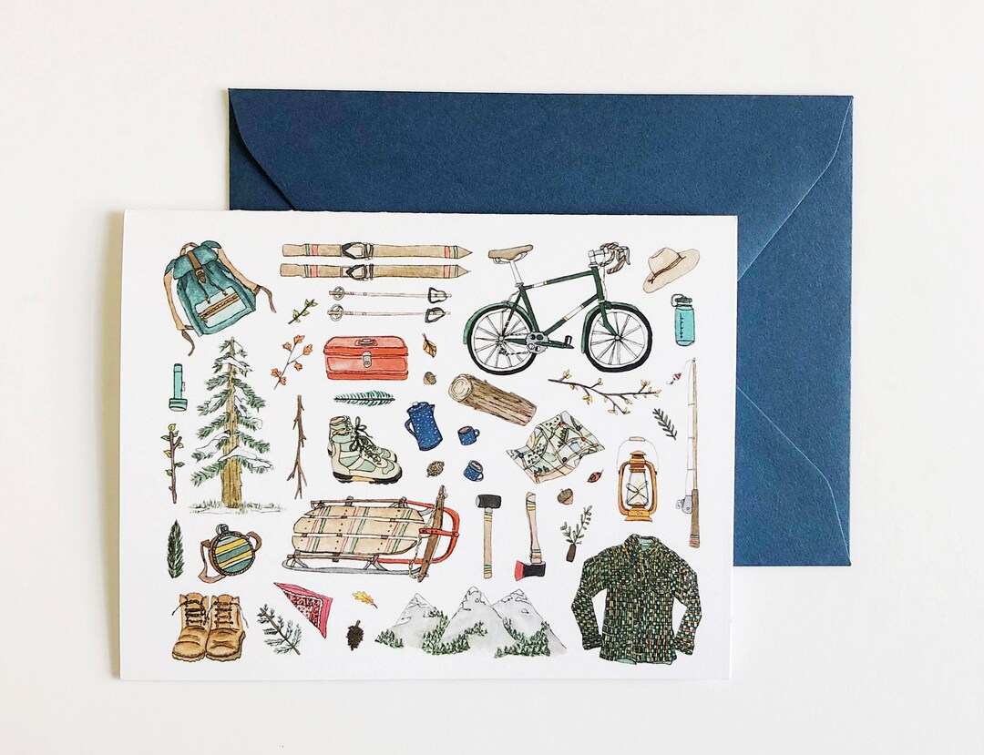 Great Outdoors Greeting Card - Etsy