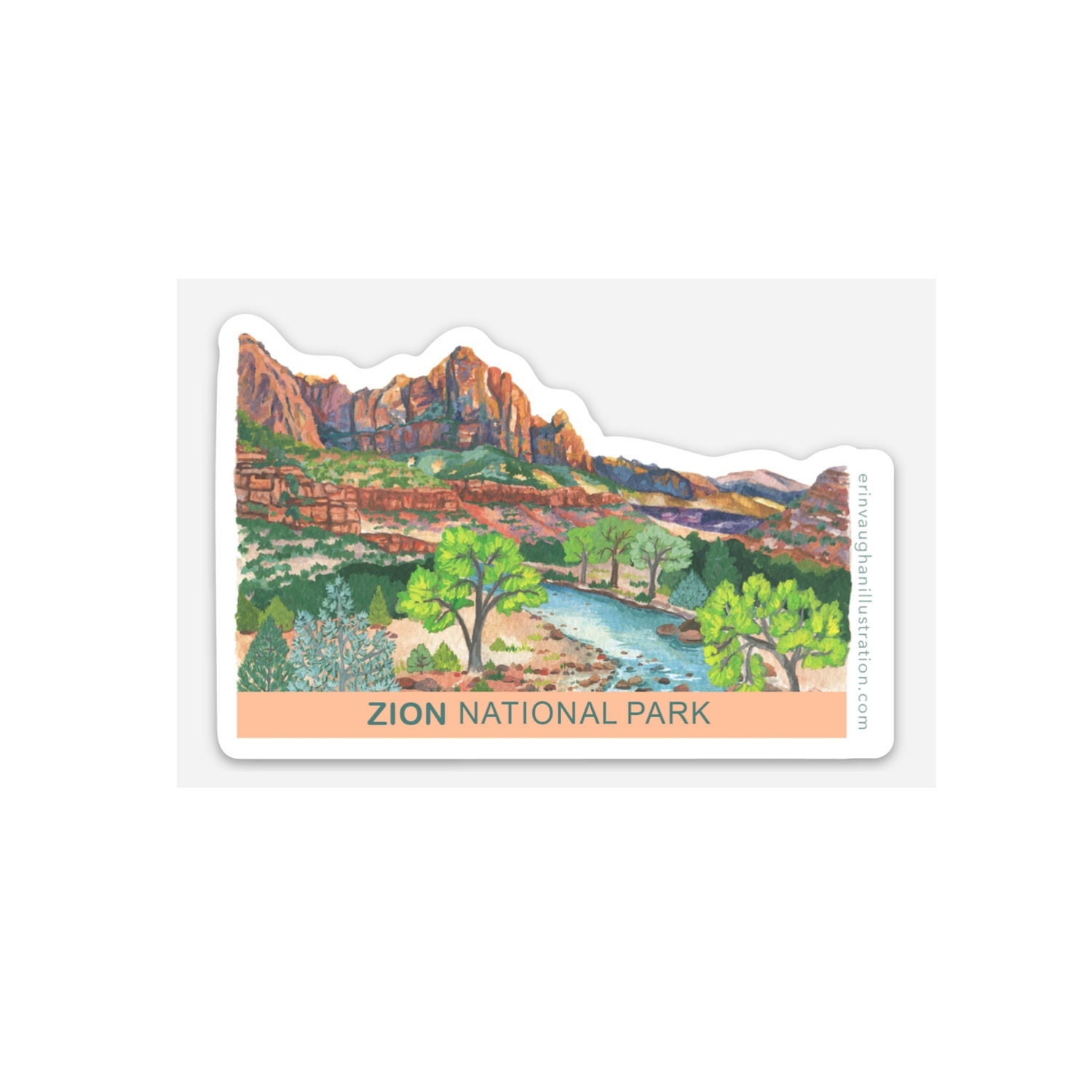 Zion National Park Sticker - Etsy