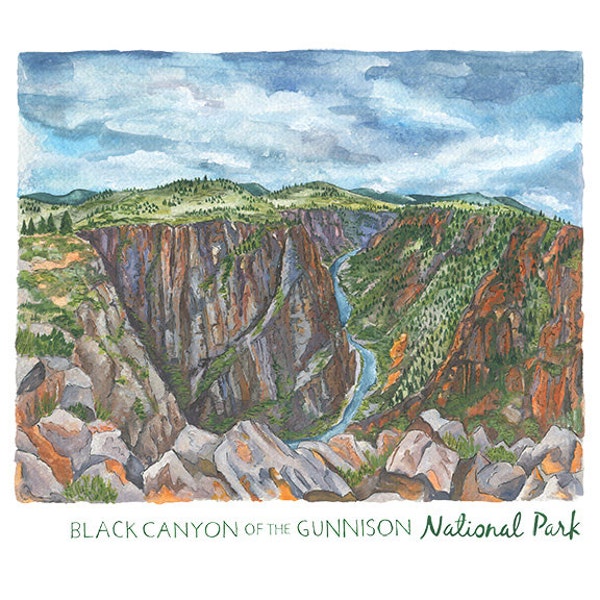 Black Canyon Gunnison Art - Etsy