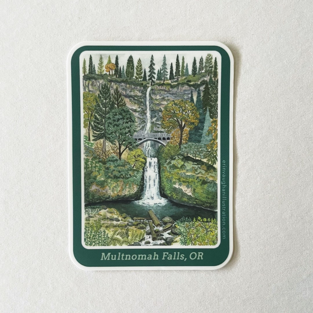 Multnomah Falls Sticker - Etsy