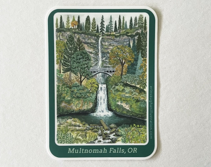 Multnomah Falls Sticker - Etsy