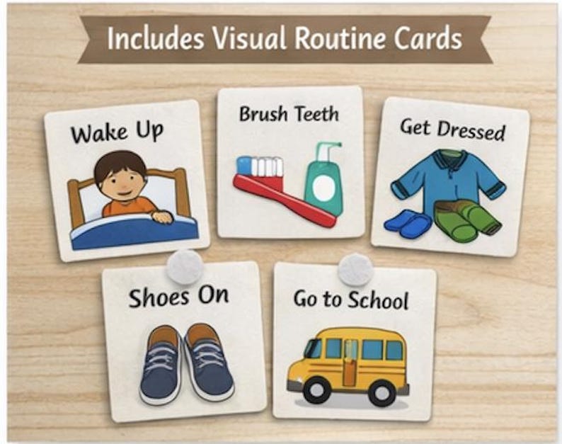 Visual Schedule for Kids With Autism | Daily Routine Printable | ABA ...