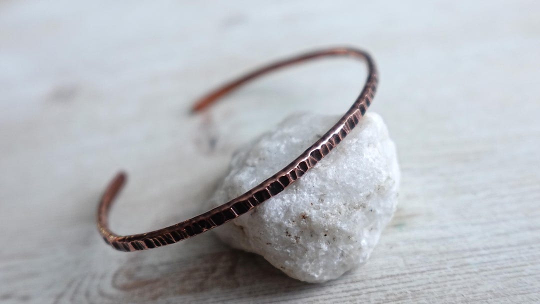 Simple Copper Bangles Copper Bracelet Rustic Copper Jewelry Cuff ...