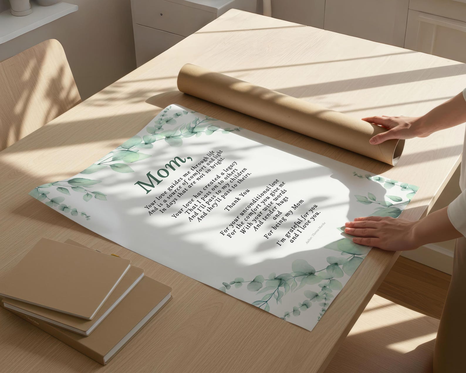 Meaningful Mother's Day Poem Poster, Sentimental Quote Keepsake Gift ...