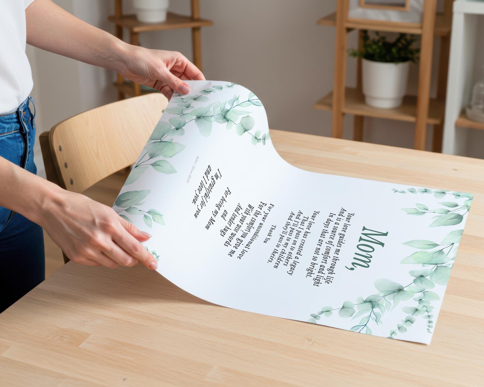 Meaningful Mother's Day Poem Poster, Sentimental Quote Keepsake Gift ...