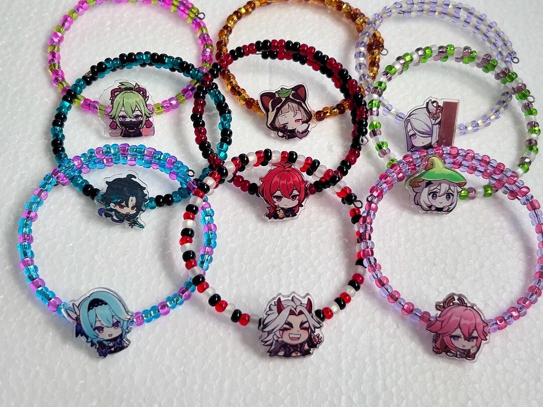 3 Random Gacha Gaming Wrap Bracelets Made With Glass Seed Beads *FREE ...