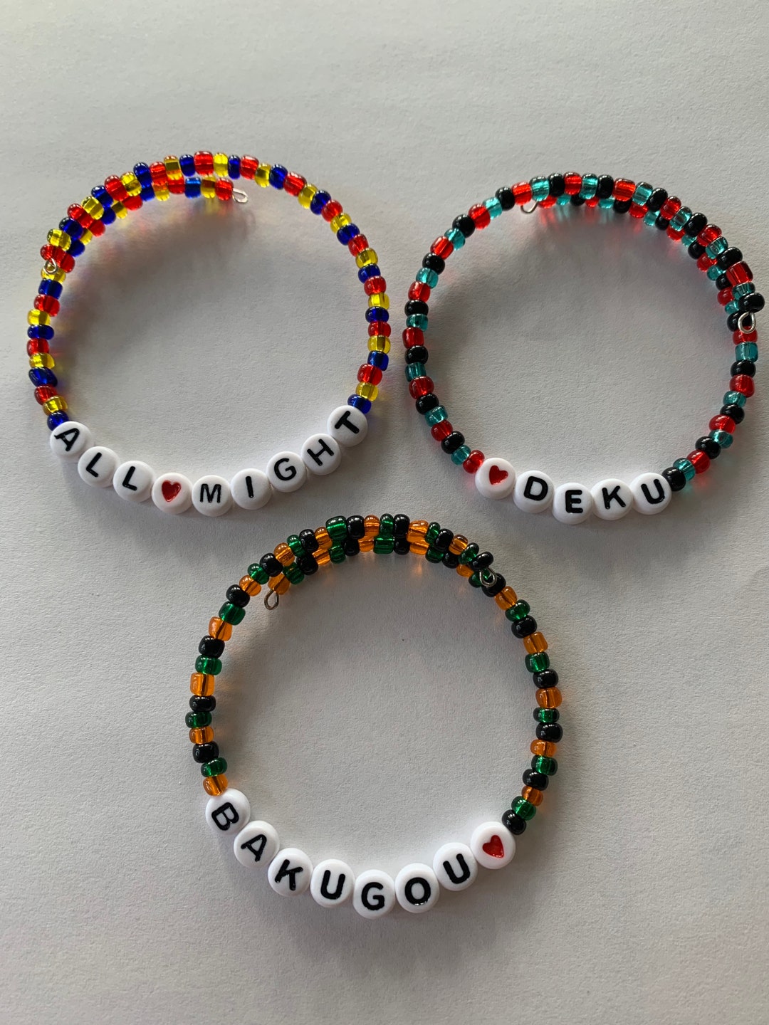 Anime Hero School Hero Name Wrap Bracelets FREE DOMESTIC - Etsy