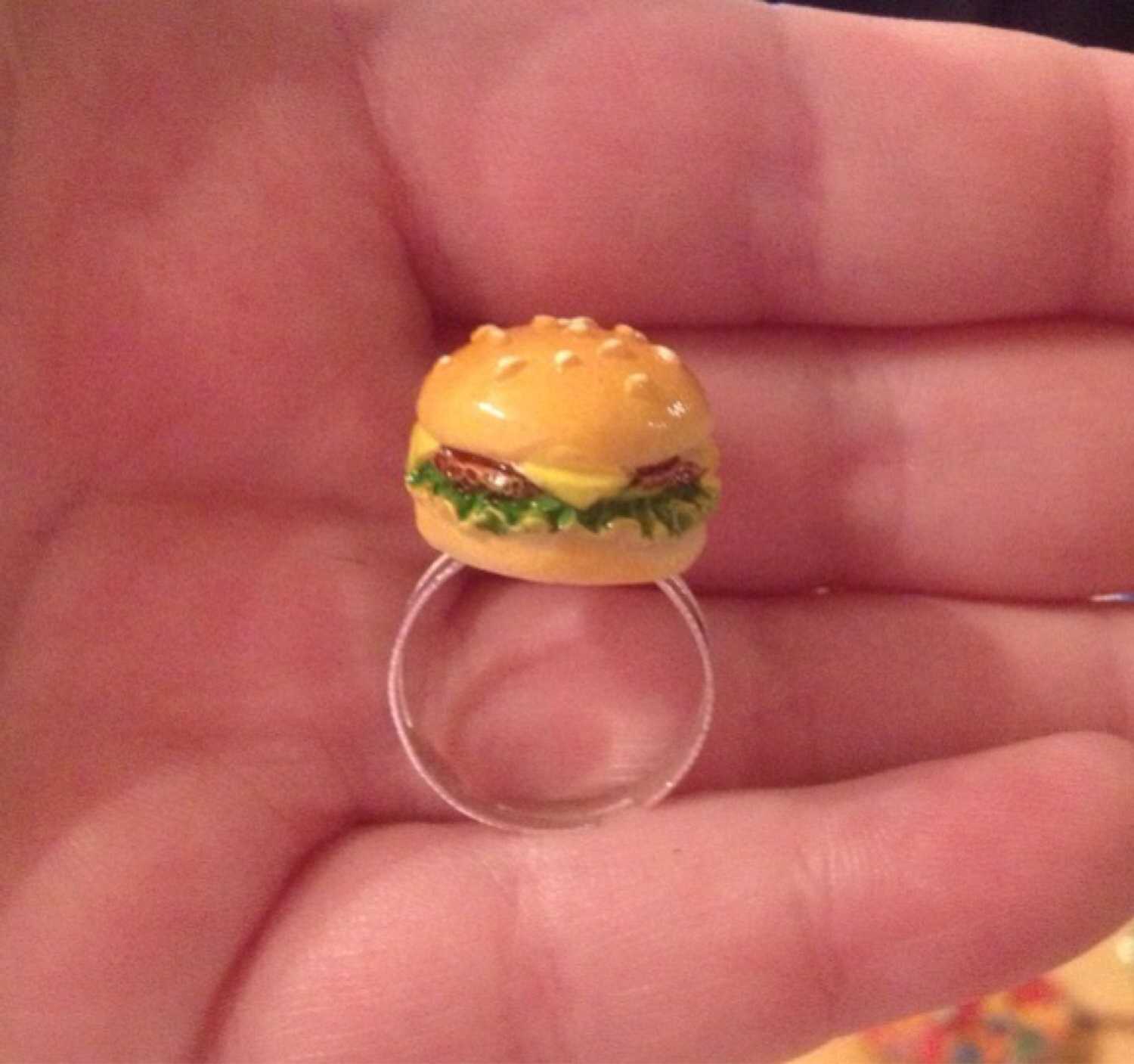 Cheeseburger Ring | Etsy