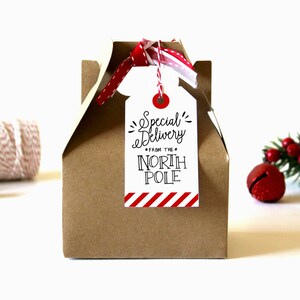 Printable North Pole Christmas Gift Tags - Christmas Tags, Christmas ...