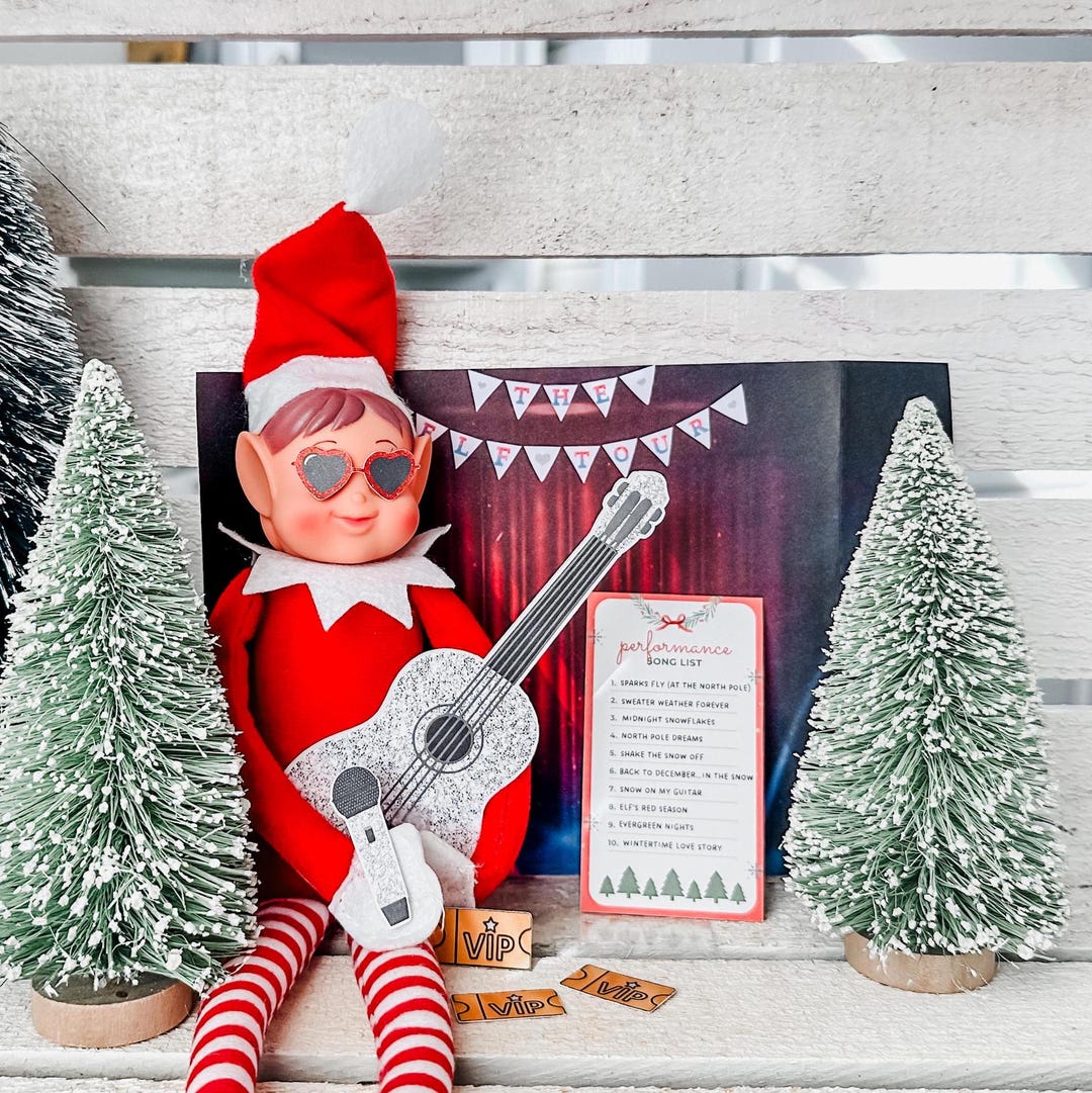Elf Printable Taylor Tour Set the Elf Tour, Printable Elf Accessories ...
