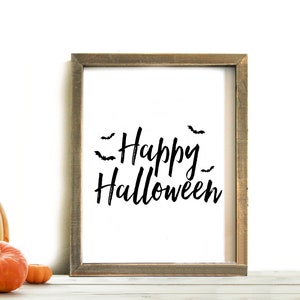 Halloween Printable Sign - Halloween Wall Art, Printable Art, Halloween ...