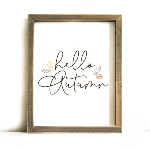 Fall Printable Sign Fall Wall Art Printable Art Autumn - Etsy