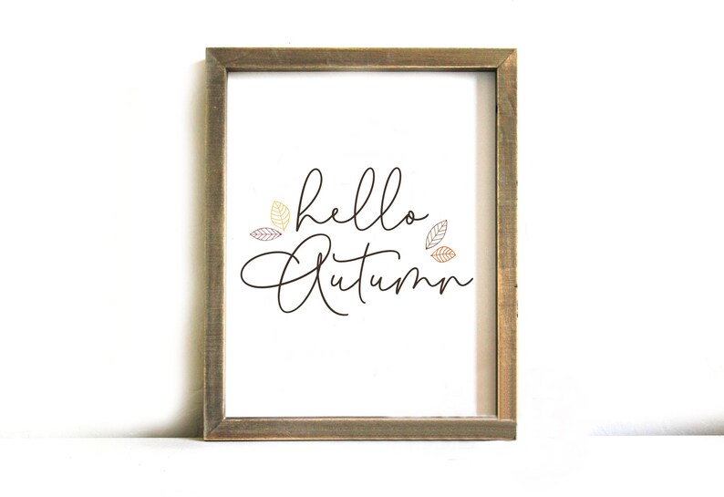 Fall Printable Sign Fall Wall Art Printable Art Autumn | Etsy