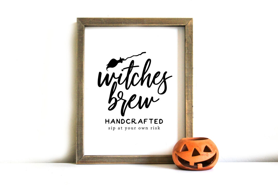 Halloween Printable Sign - Halloween Wall Art, Printable Art, Halloween ...