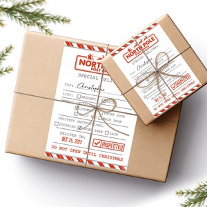 Printable North Pole Shipping Labels - Printable Christmas Package ...