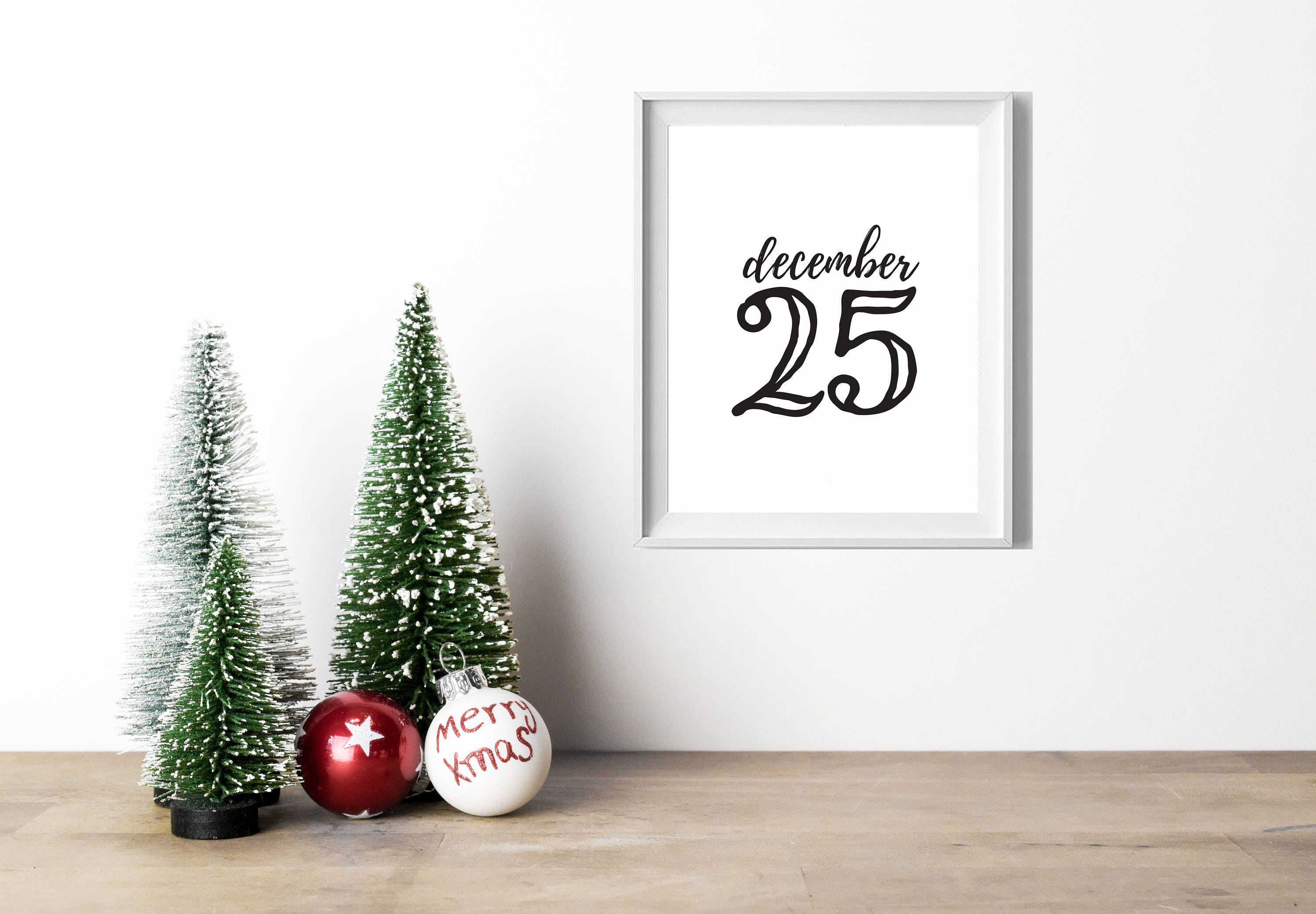 Christmas Printable Wall Art - Christmas Sign, Printable Art, Christmas ...