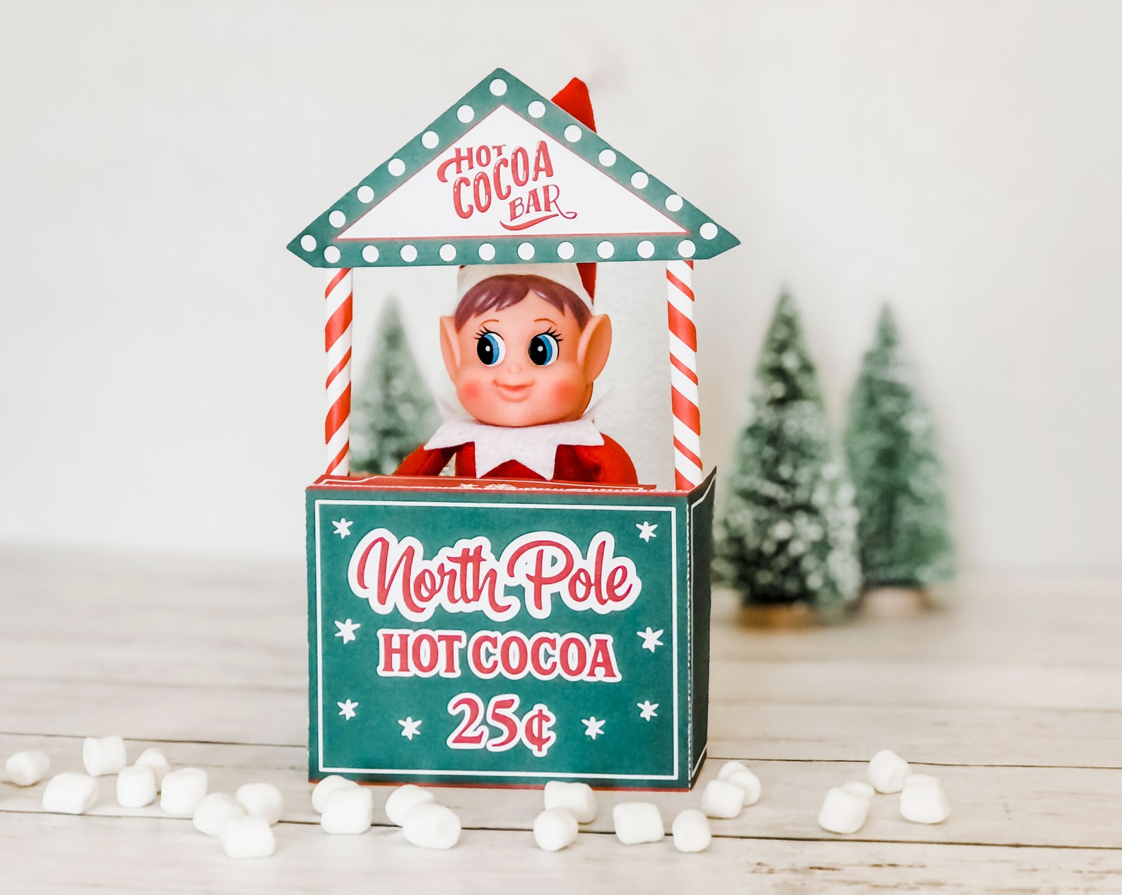 Elf Printable Hot Chocolate Stand - Printable Elf Props, Printable Elf ...