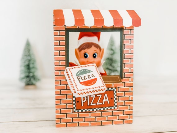 Elf Pizza Box Printable Elf Kit Printable Elf Props Printable Elf ...