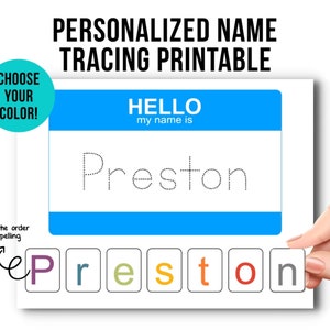 Printable Busy Book Personalized Name Tracing, Printables for Kids ...
