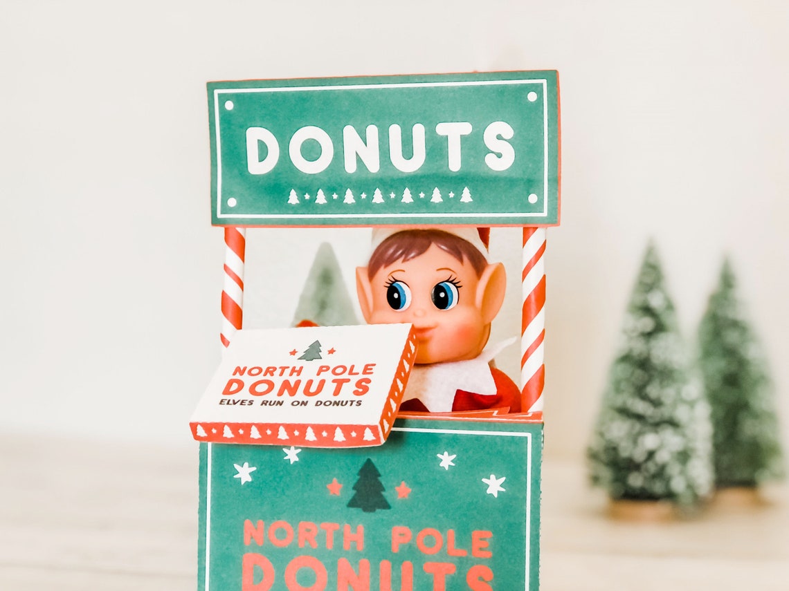 Elf Printable Donut Stand - Printable Elf Props, Printable Elf ...