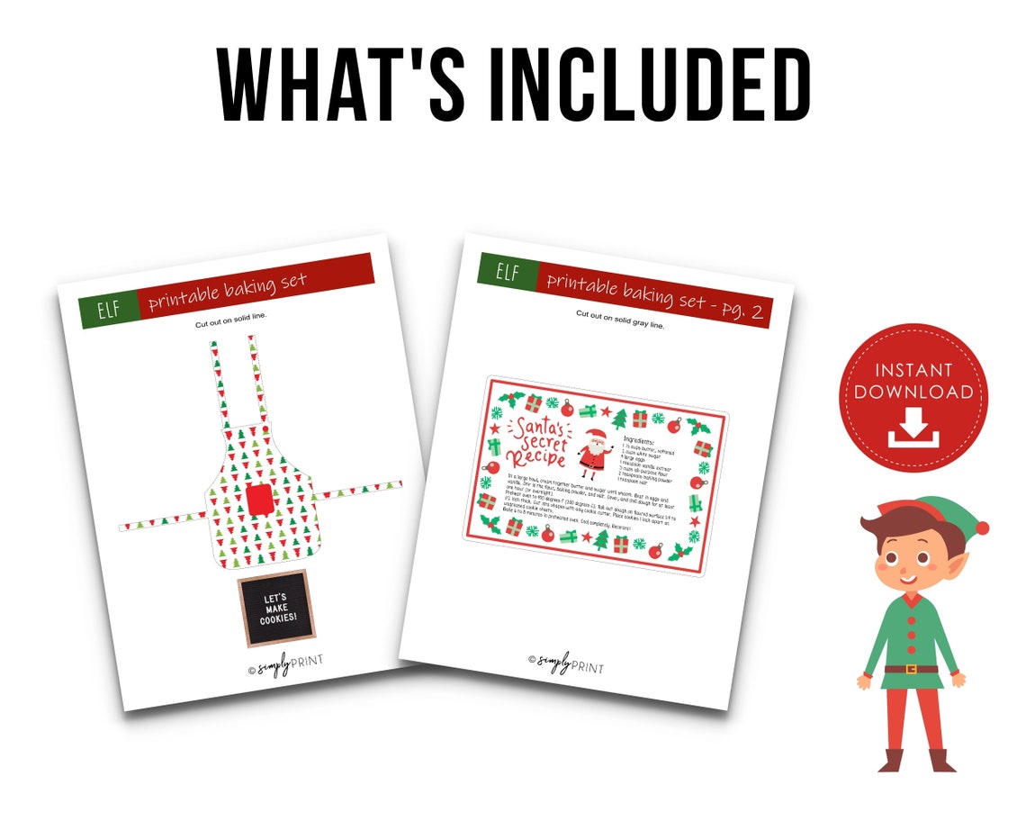 Elf Printable Cookie Set - Printable Elf Props, Printable Elf ...