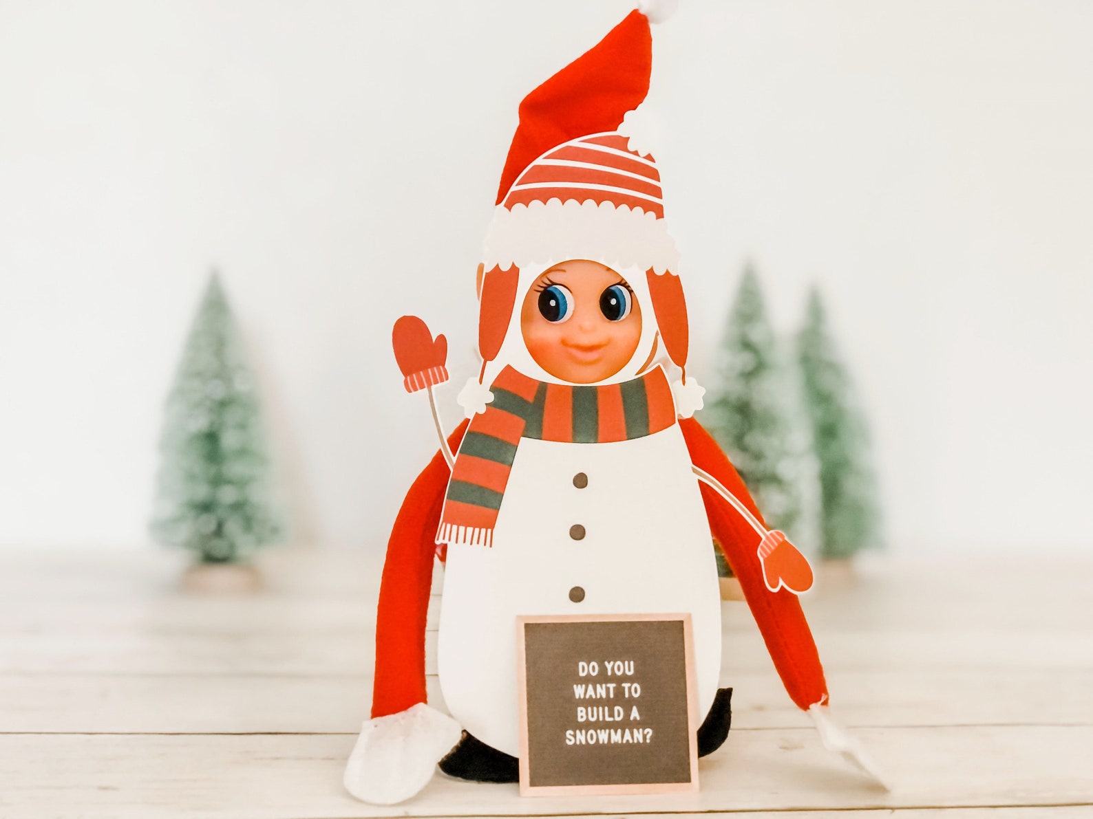 Elf Printable Snowman Prop Printable Elf Props Printable - Etsy