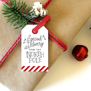Printable North Pole Christmas Gift Tags - Christmas Tags, Christmas ...