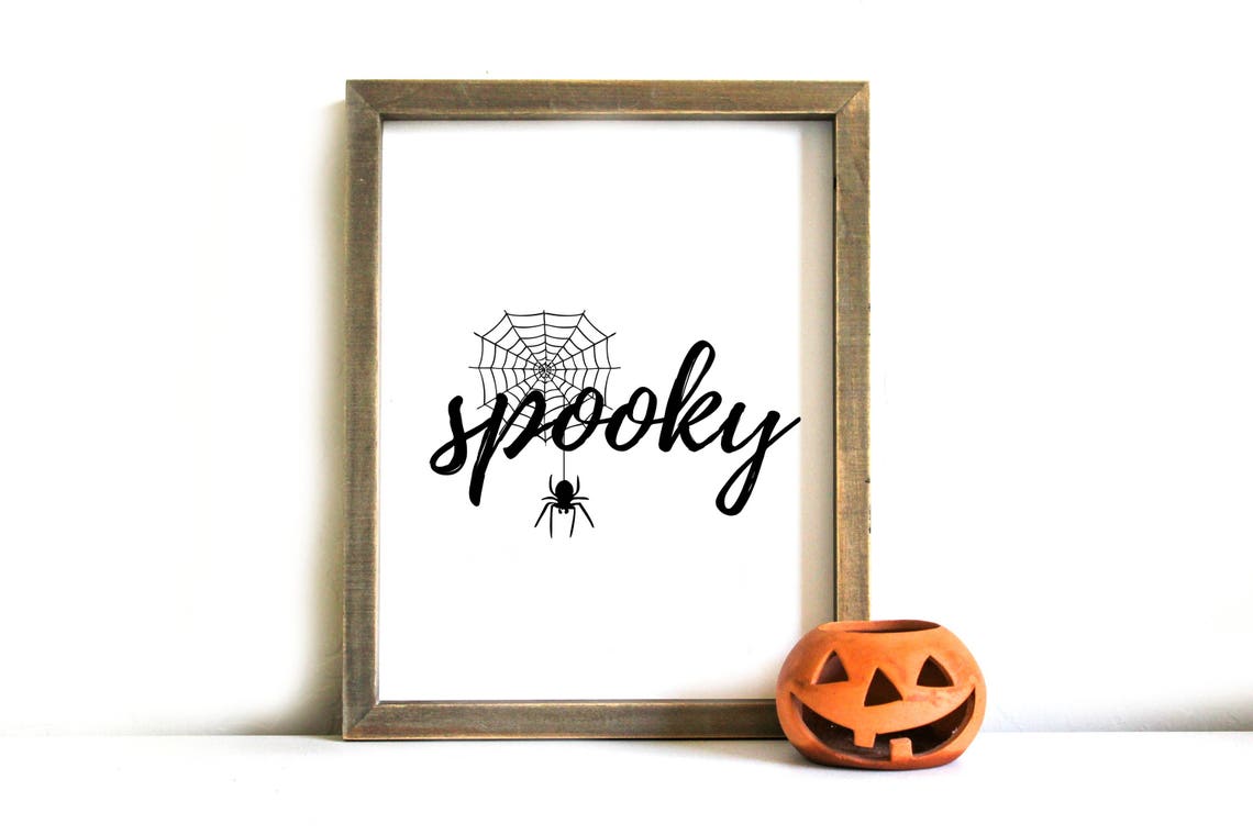 Halloween Printable Sign - Halloween Wall Art, Printable Art, Halloween ...