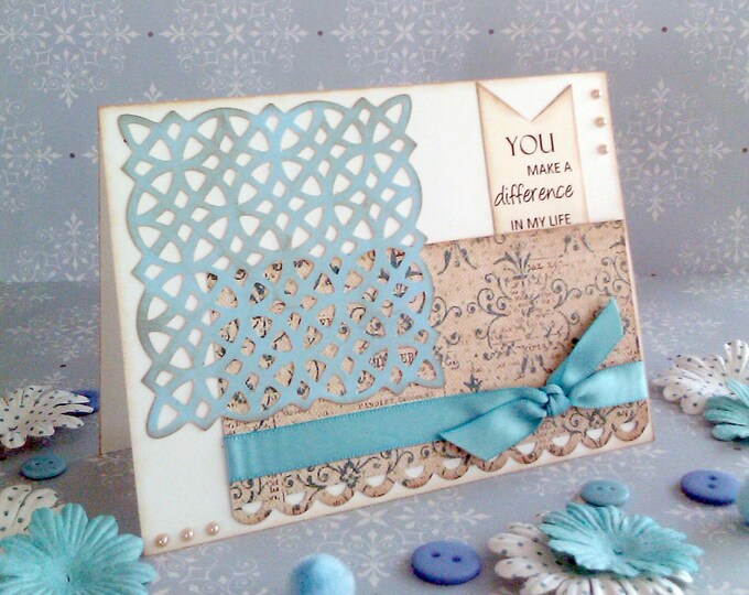 Handmade You Make A Difference in My Life Card - Greeting Card - Etsy