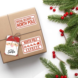 Printable North Pole Shipping Labels - Printable Christmas Package ...