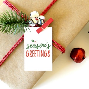 Printable Christmas Gift Tags - Season's Greeting's - Christmas Tags ...