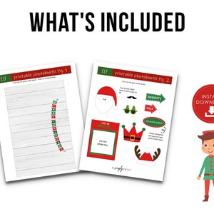Elf Printable Photo Booth Set - Printable Elf Props, Printable Elf ...