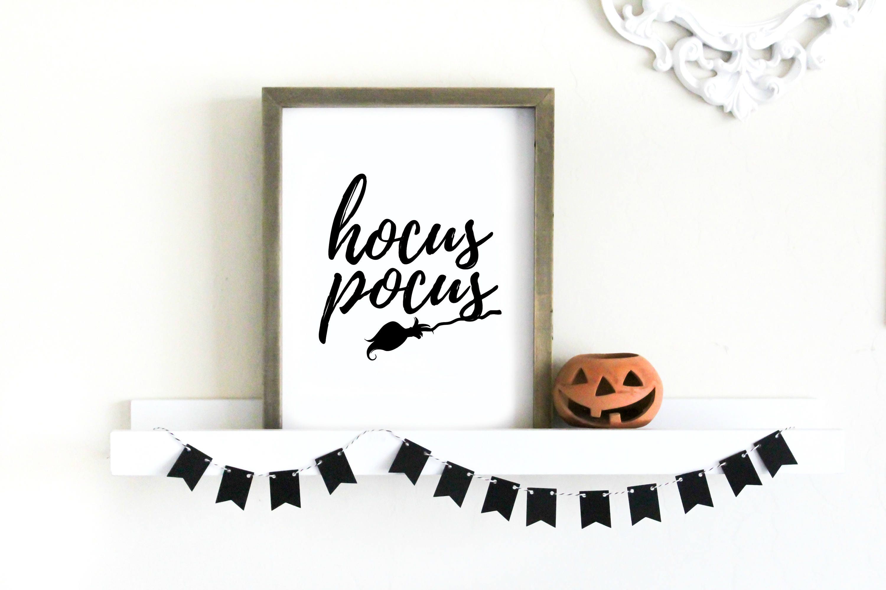 Halloween Printable Sign Halloween Wall Art Printable Art | Etsy