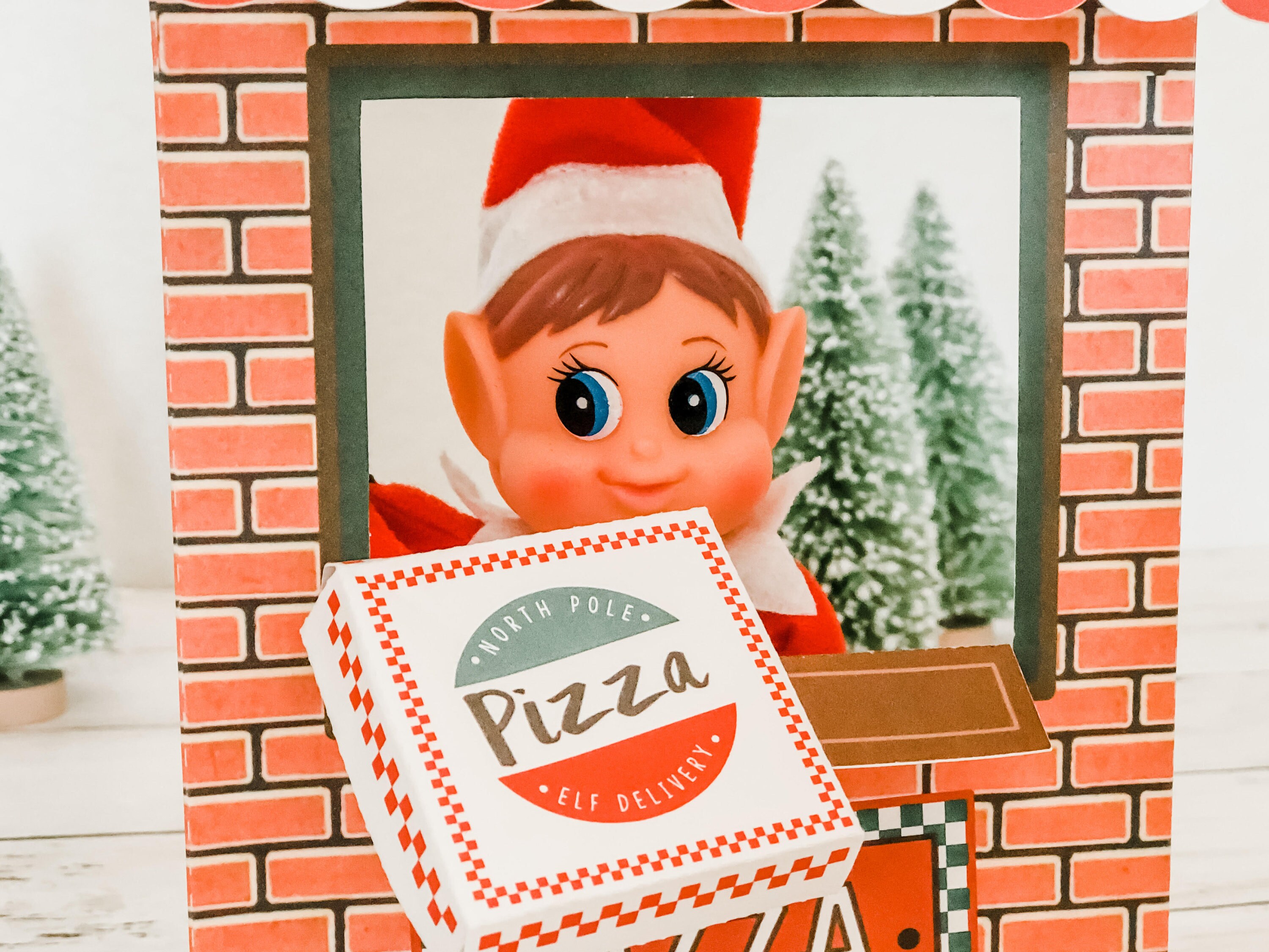 Elf Printable Pizza Shop Set - Printable Elf Props, Printable Elf ...