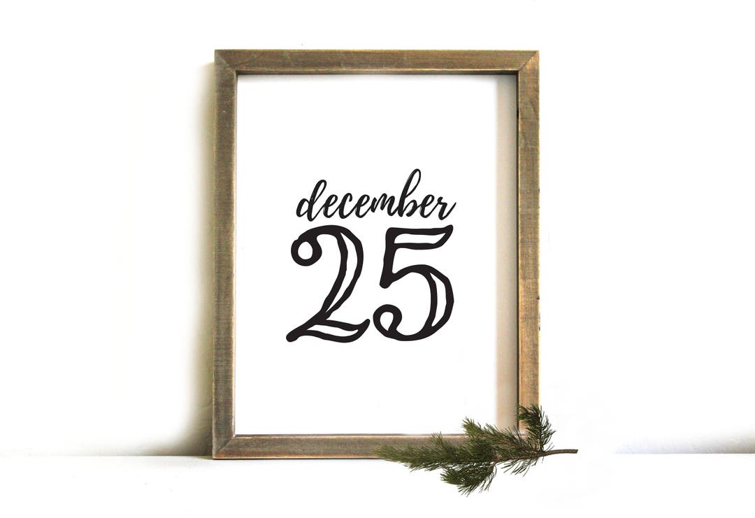 Christmas Printable Wall Art - Christmas Sign, Printable Art, Christmas ...
