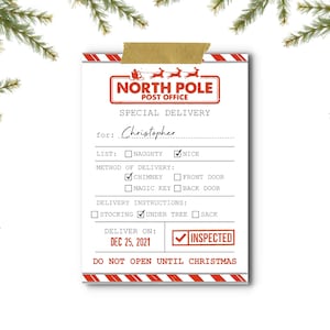 Printable North Pole Shipping Labels - Printable Christmas Package ...