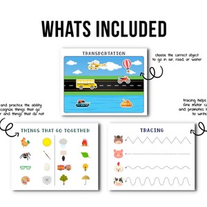 Printable Busy Book for Pre-k and Kindergarten, Printables for Kids ...