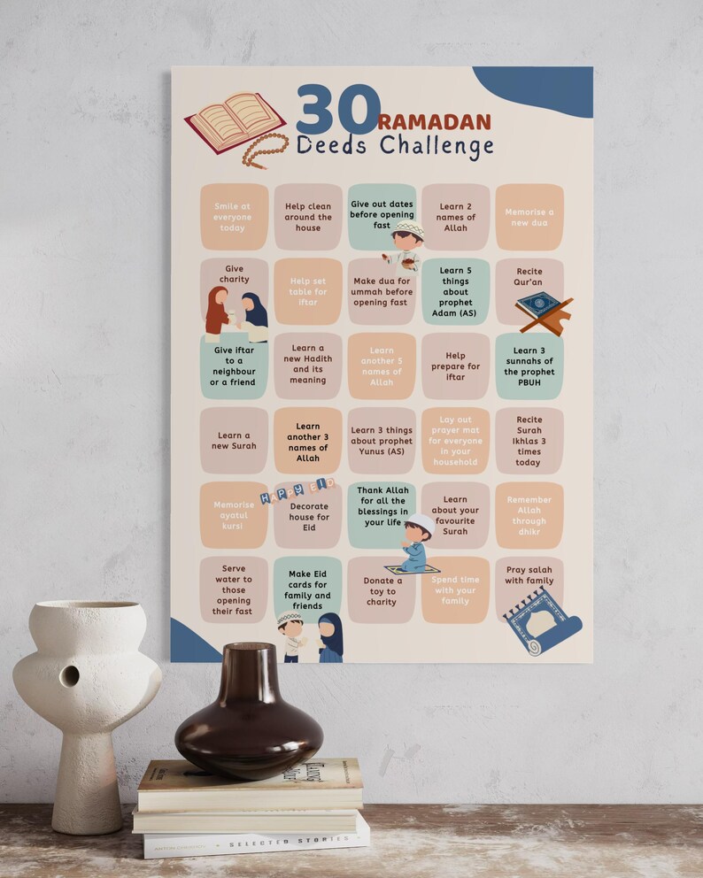 Kids Ramadan Challenge | 30 Good Deeds, Islamic Activity (PDF & PNG) - Etsy