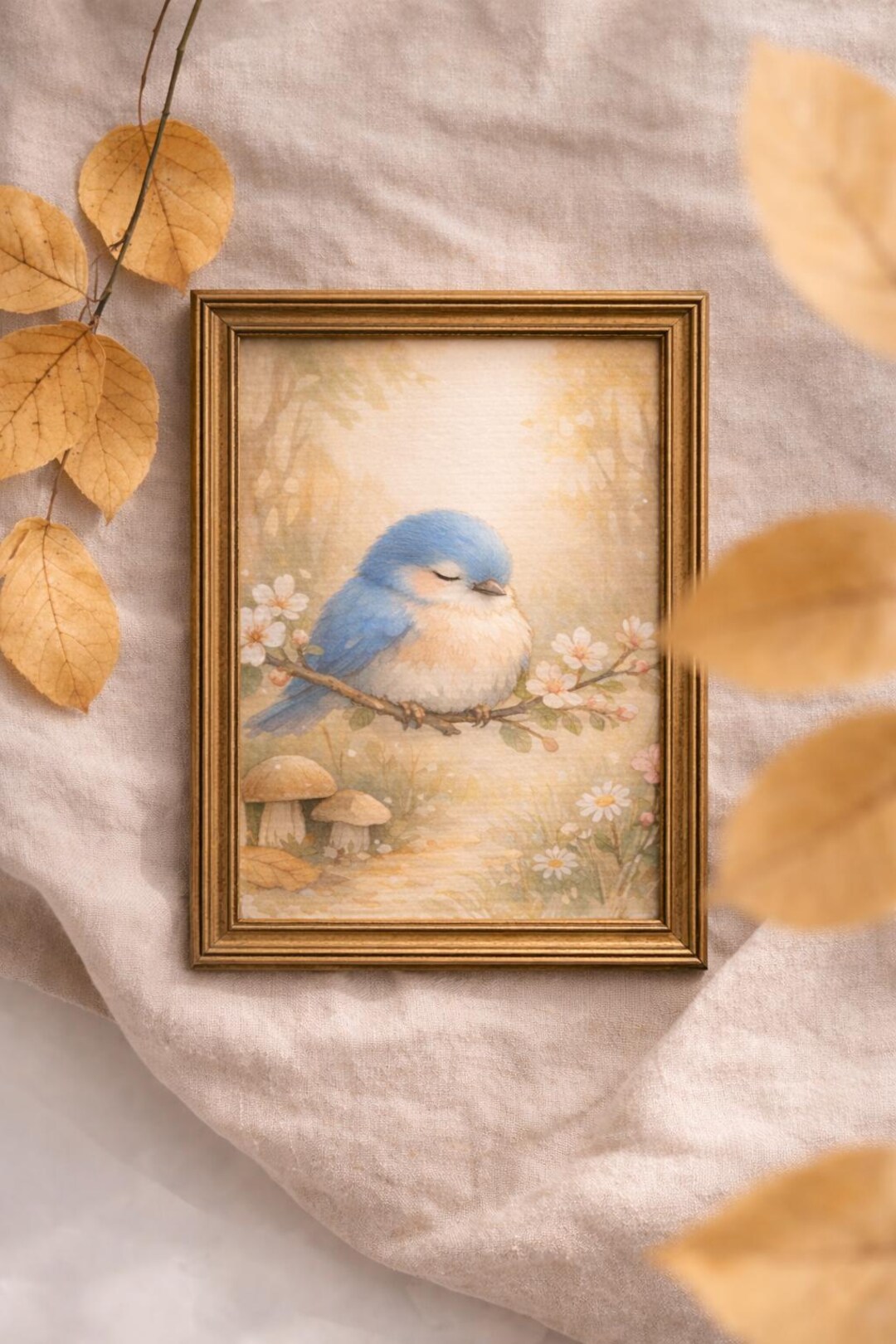 Birds & Small Critters Cottagecore Wall Art | Whimsical Woodland ...