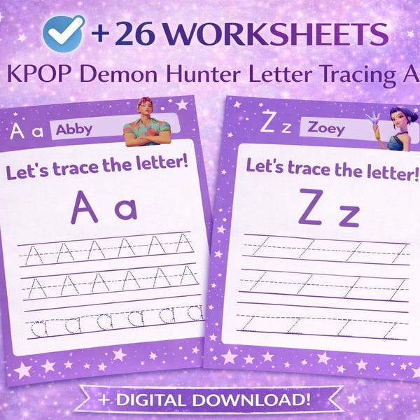 Kpop Demon Hunter Tracing - Etsy