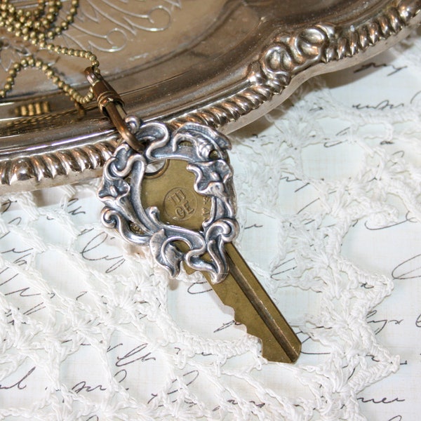 Long Key Necklace - Etsy