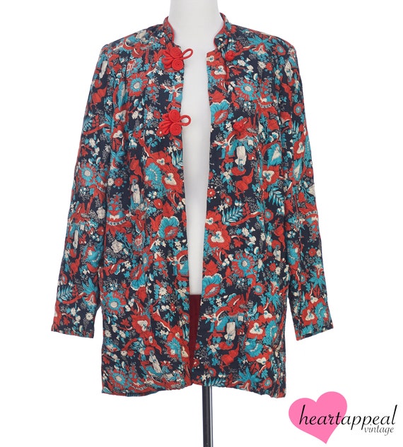 Vintage 1940s Textron Jacket // Asian Inspired Novelt… - Gem