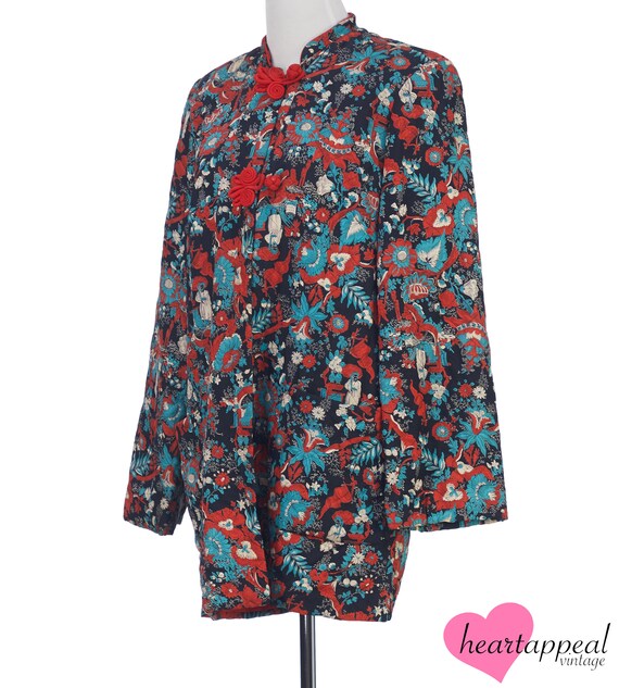 Vintage 1940s Textron Jacket // Asian Inspired Novelt… - Gem