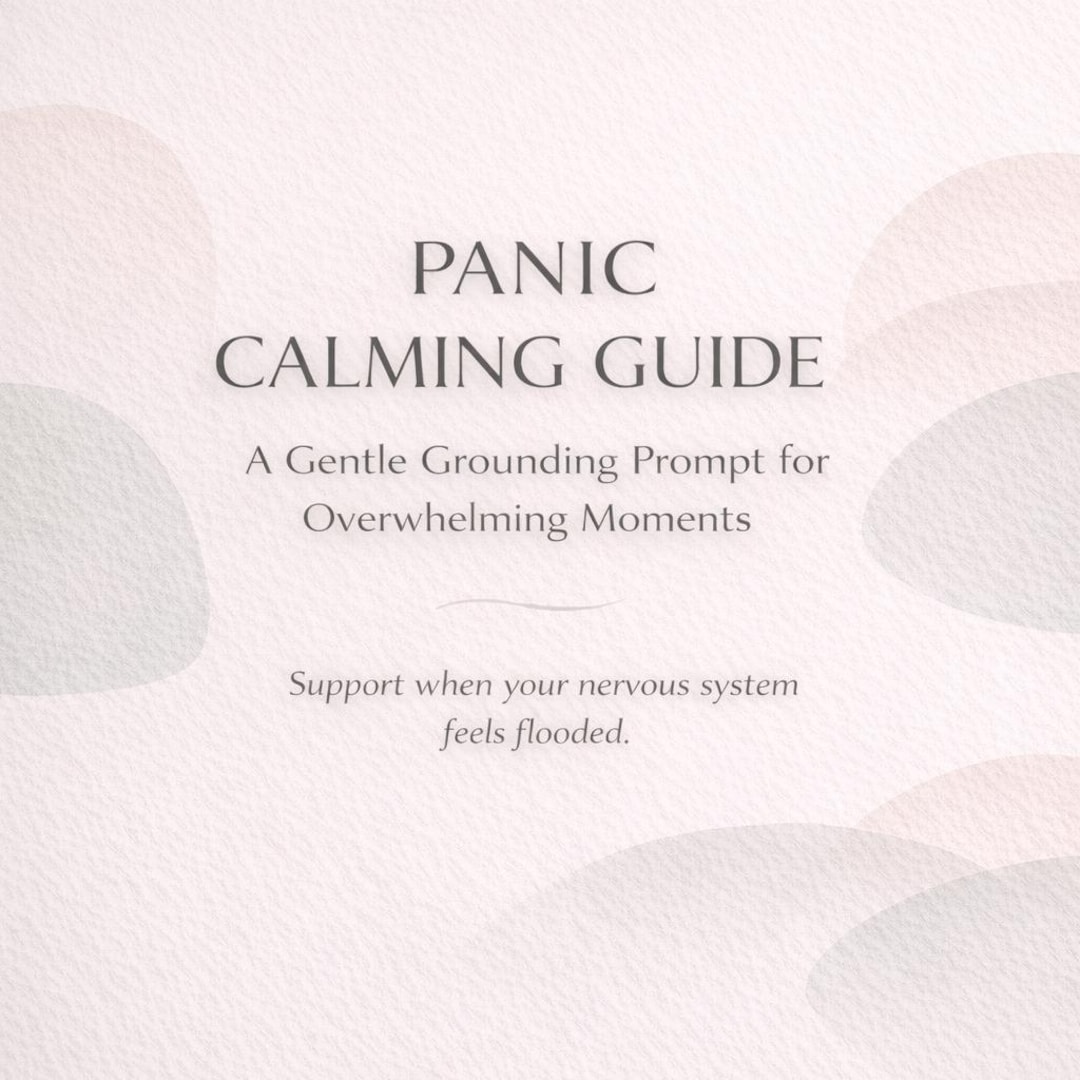 Panic Calm Grounding Prompt | Emergency Self-soothing Tool | Guided De ...