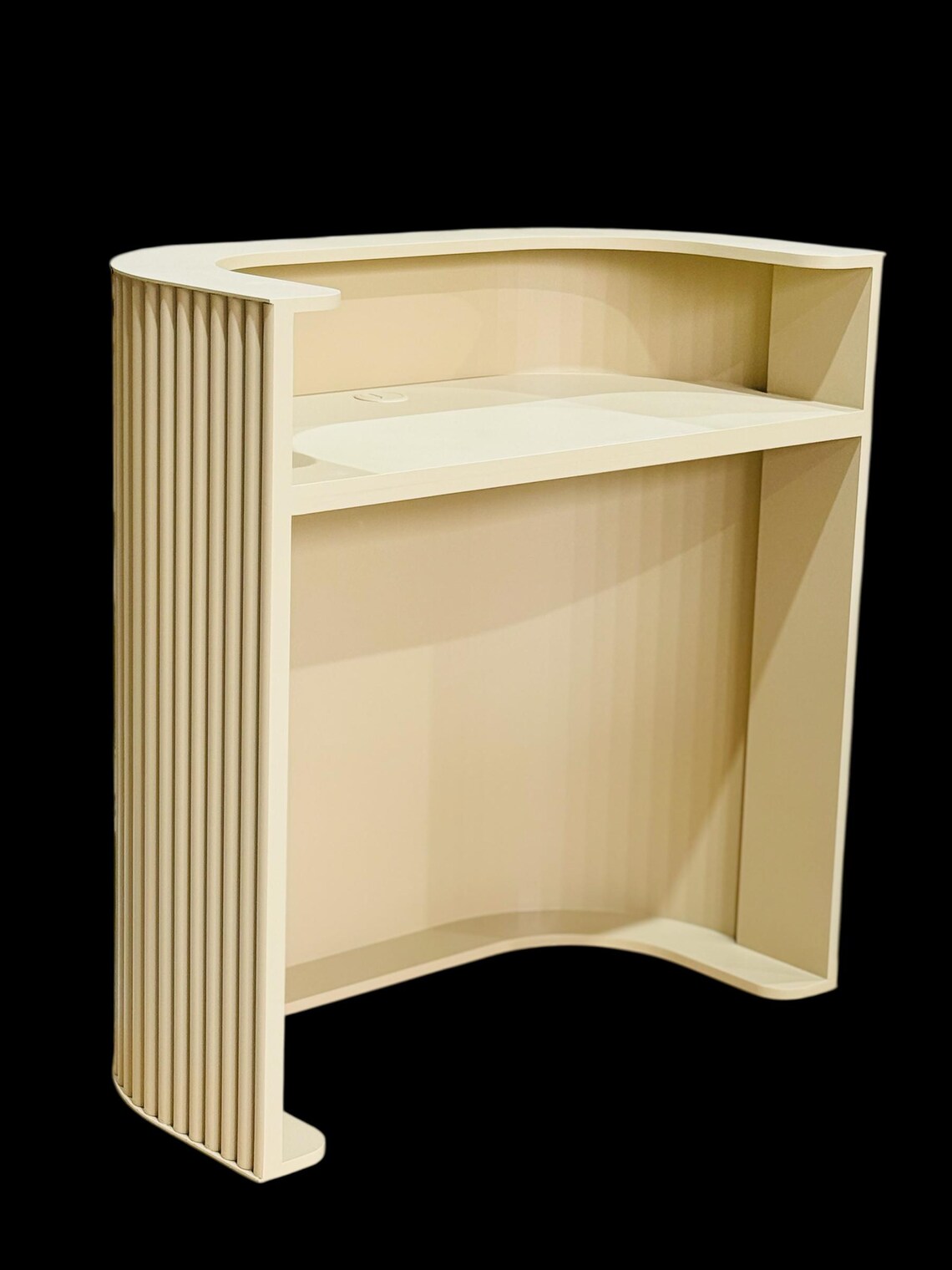 Ripple Front Reception Desk, Open Leg Design - Etsy