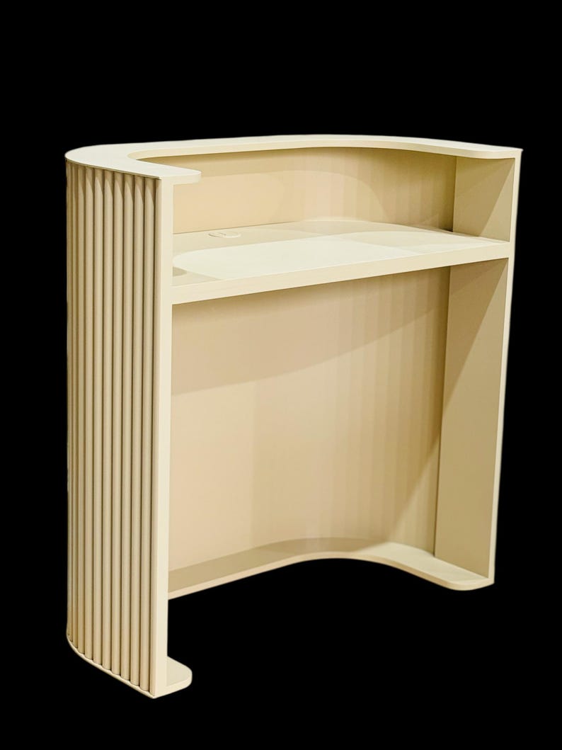 Ripple Front Reception Desk, Open Leg Design - Etsy