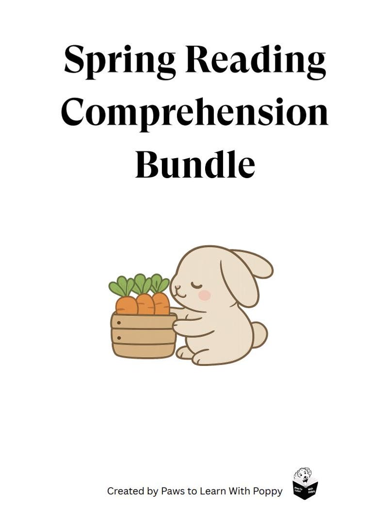 Spring Reading Comprehension Bundle - Etsy